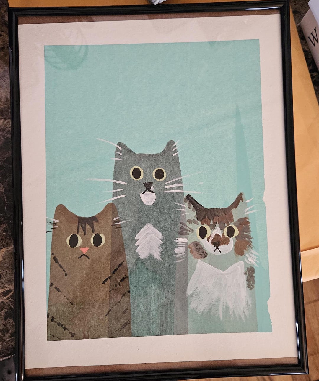 Custom Squeegee Cat Painting - Etsy