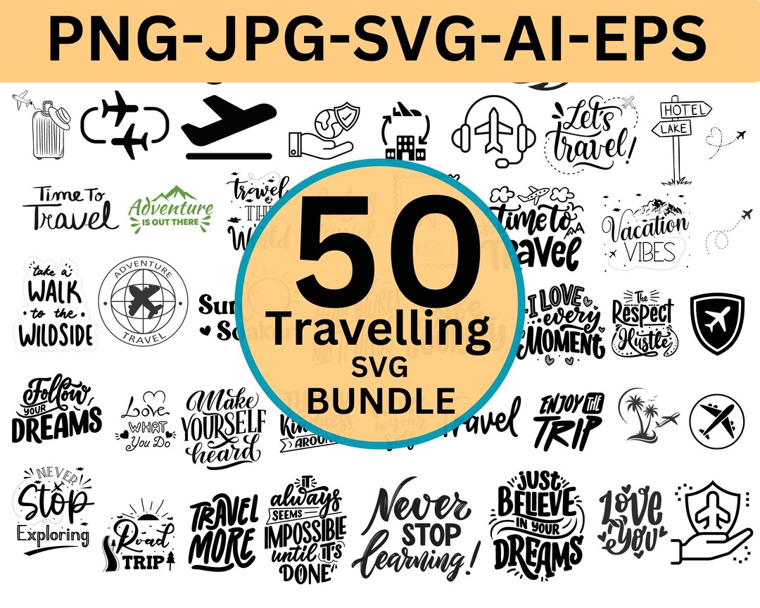 Travel Svg Bundle, Adventure Svg Bundle,traveling Svg,funny Travel Svg ...