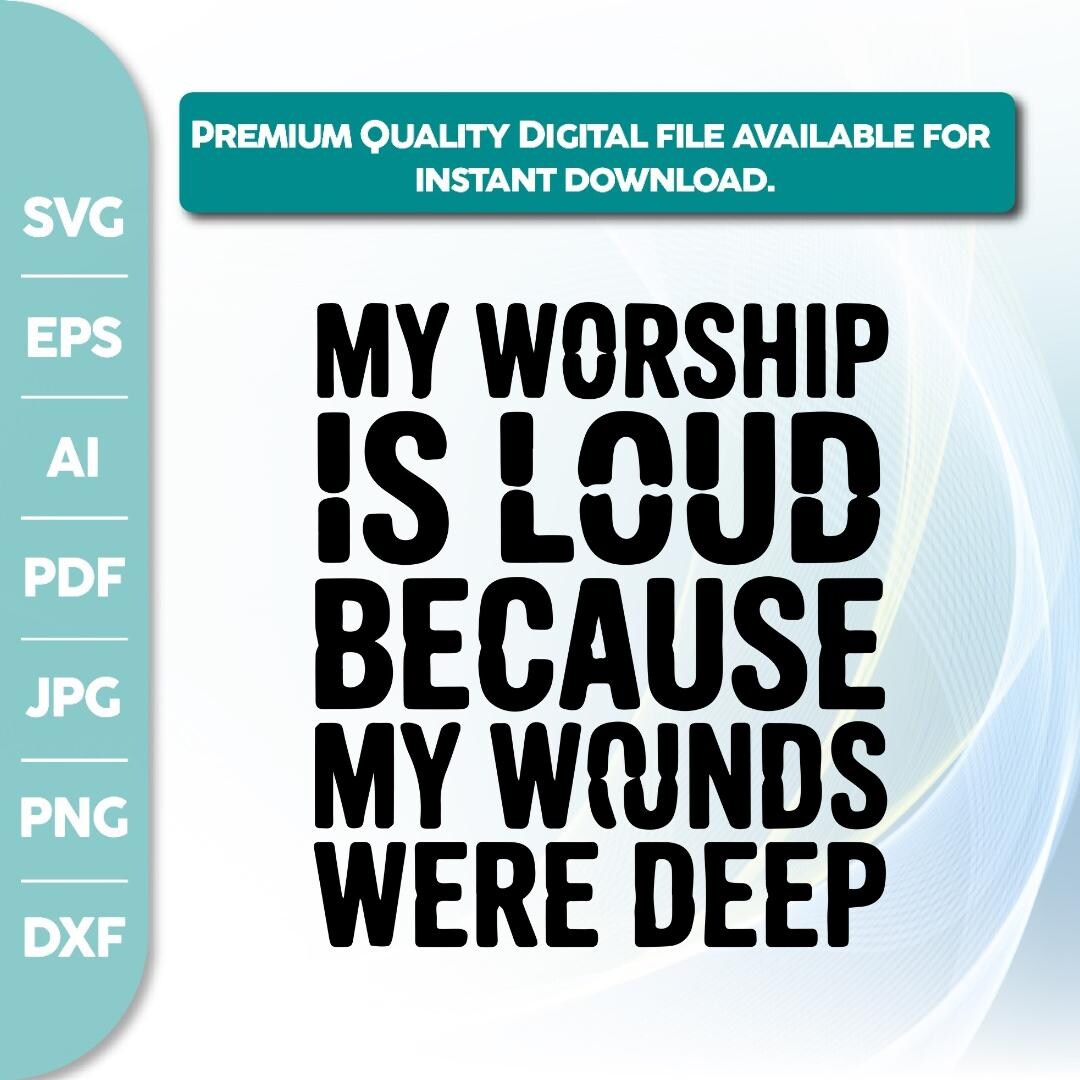 Jesus Png File My Worship is Loud PNG, Preppy Christian Women Design ...