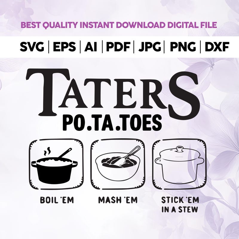 Tater tater potatet - Etsy.de