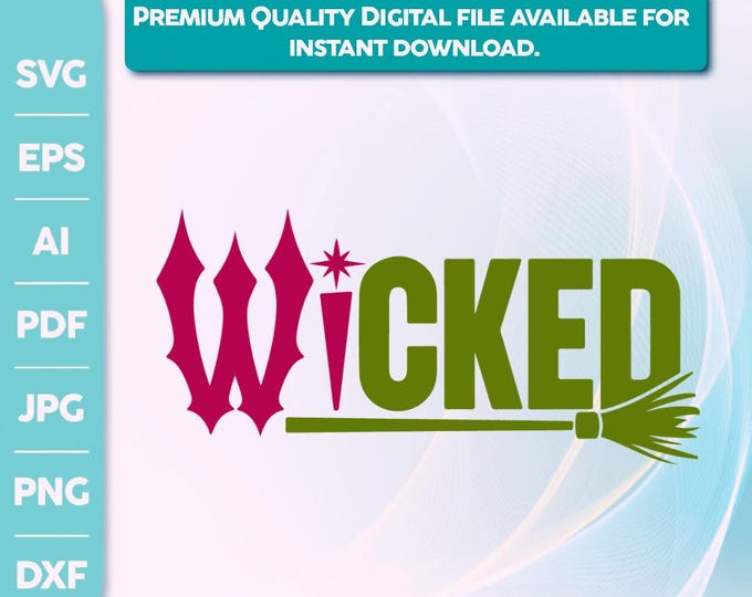 Wicked SVG Cut File, PNG, JPG, Glinda & Elphaba Silhouette - Etsy Canada