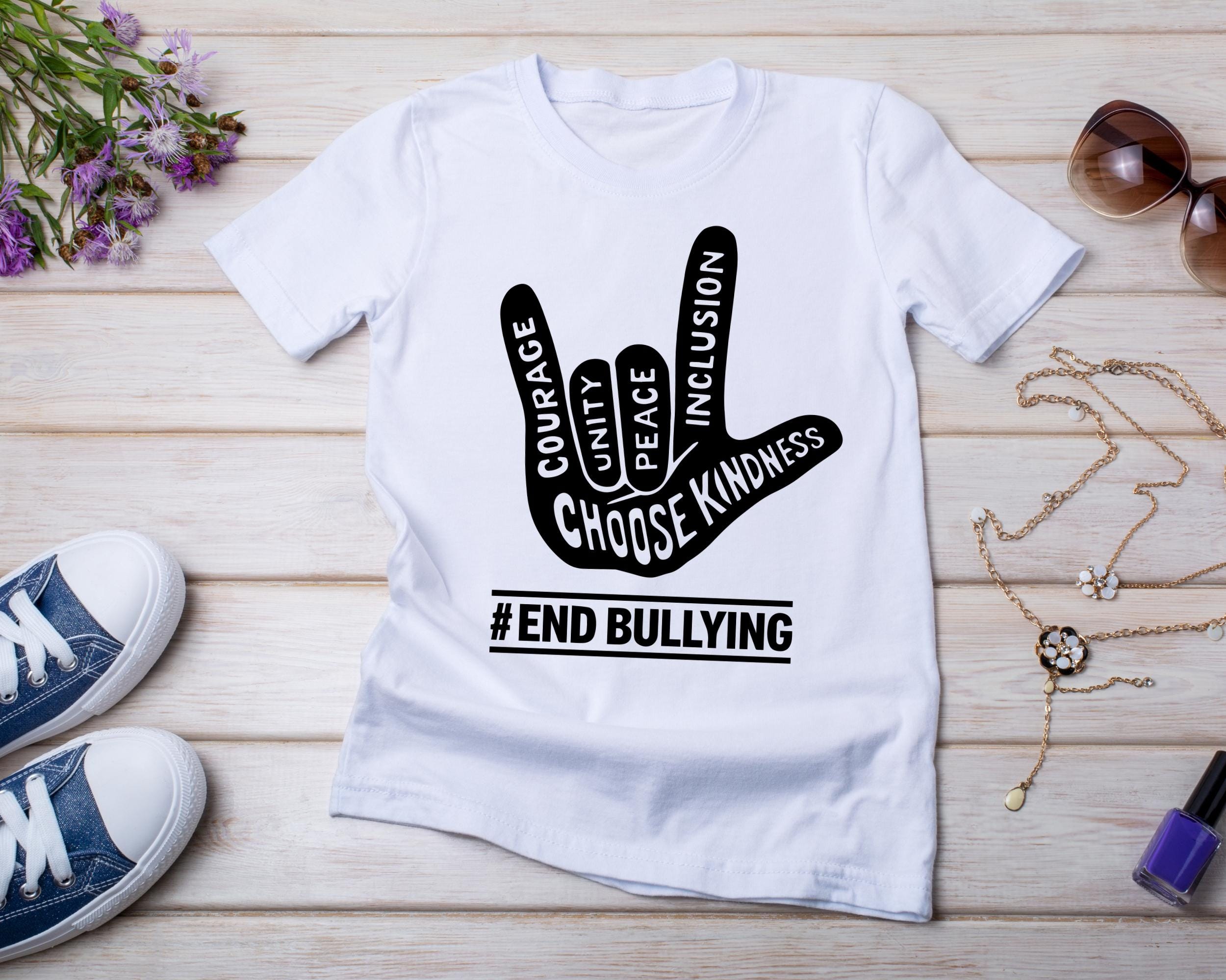 Unity Day,anti Bullying Love Hand Sign Language,choose Kindness End ...