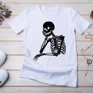 Bored Skeleton Svg,bored Skeleton Clipart,cricut & Silhouette, Skeleton ...