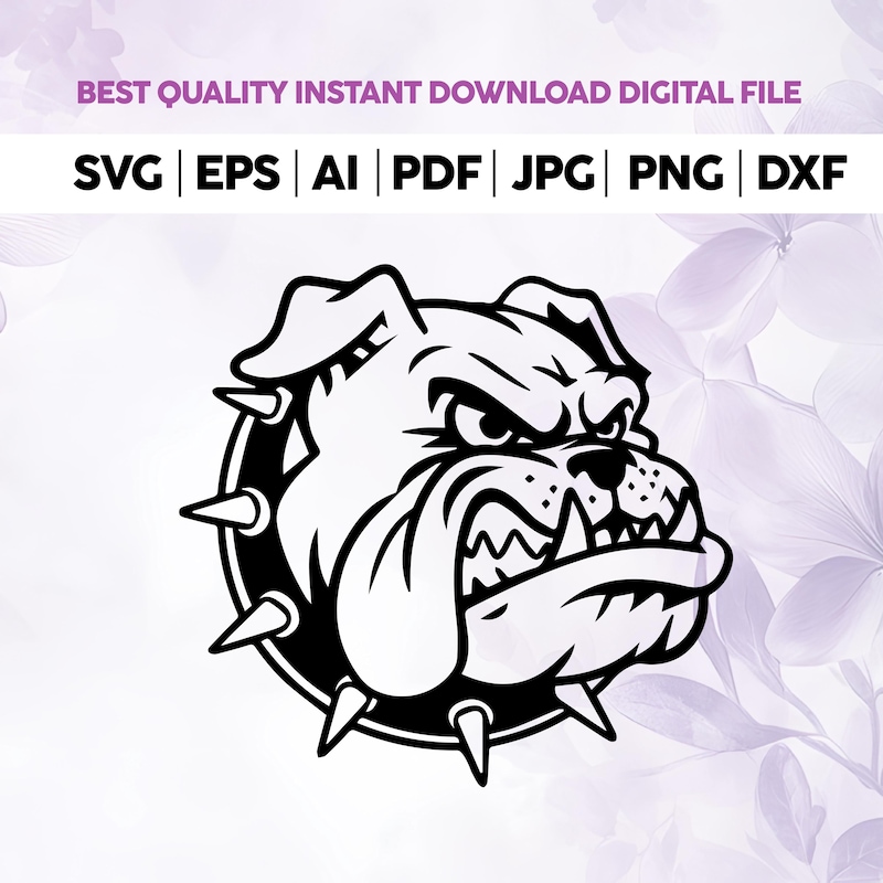 Bulldog Svg - Etsy
