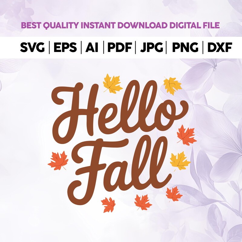 Hello Fall Svg - Etsy