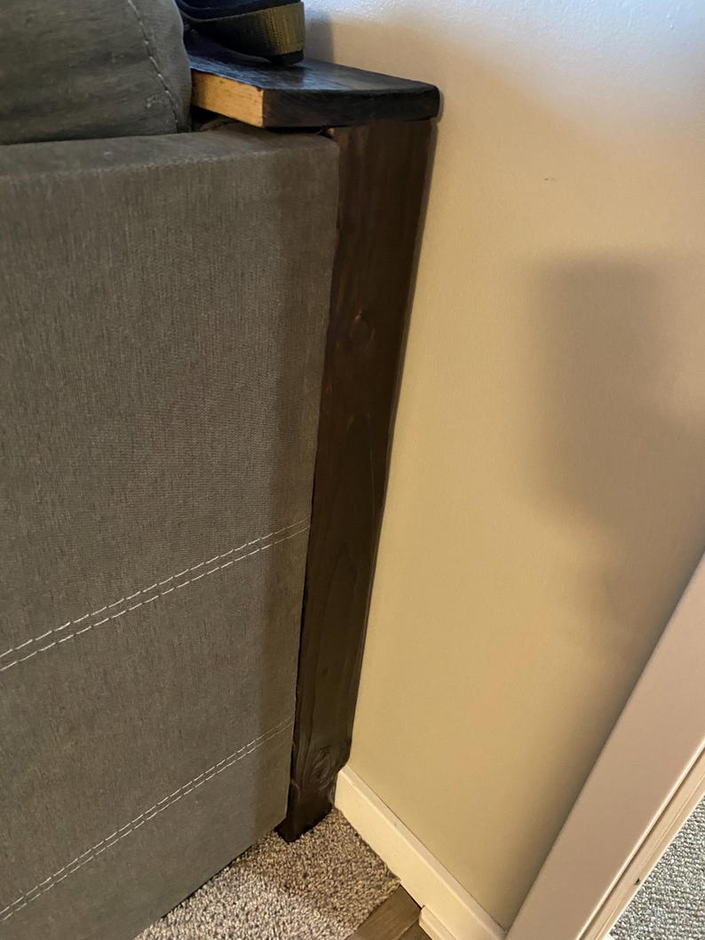 Behind the Couch Table W/ Optional Outlets and Lights - Etsy