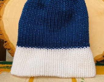 Blue and White Hat | Etsy