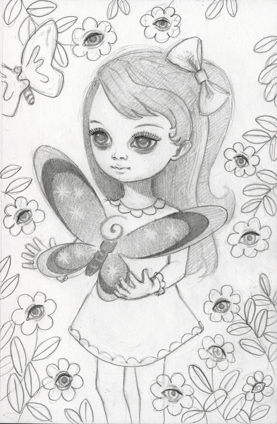 Cleo - Original Graphite Drawing by Ana Bagayan - Etsy