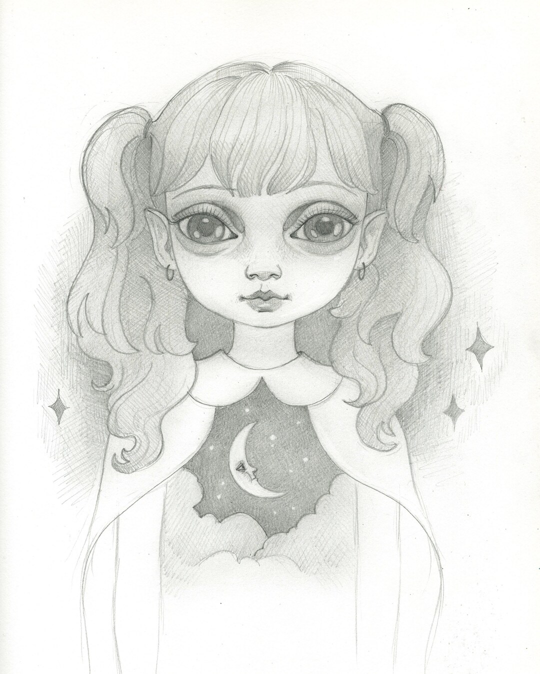 Lumi Original Drawing by Ana Bagayan - Etsy