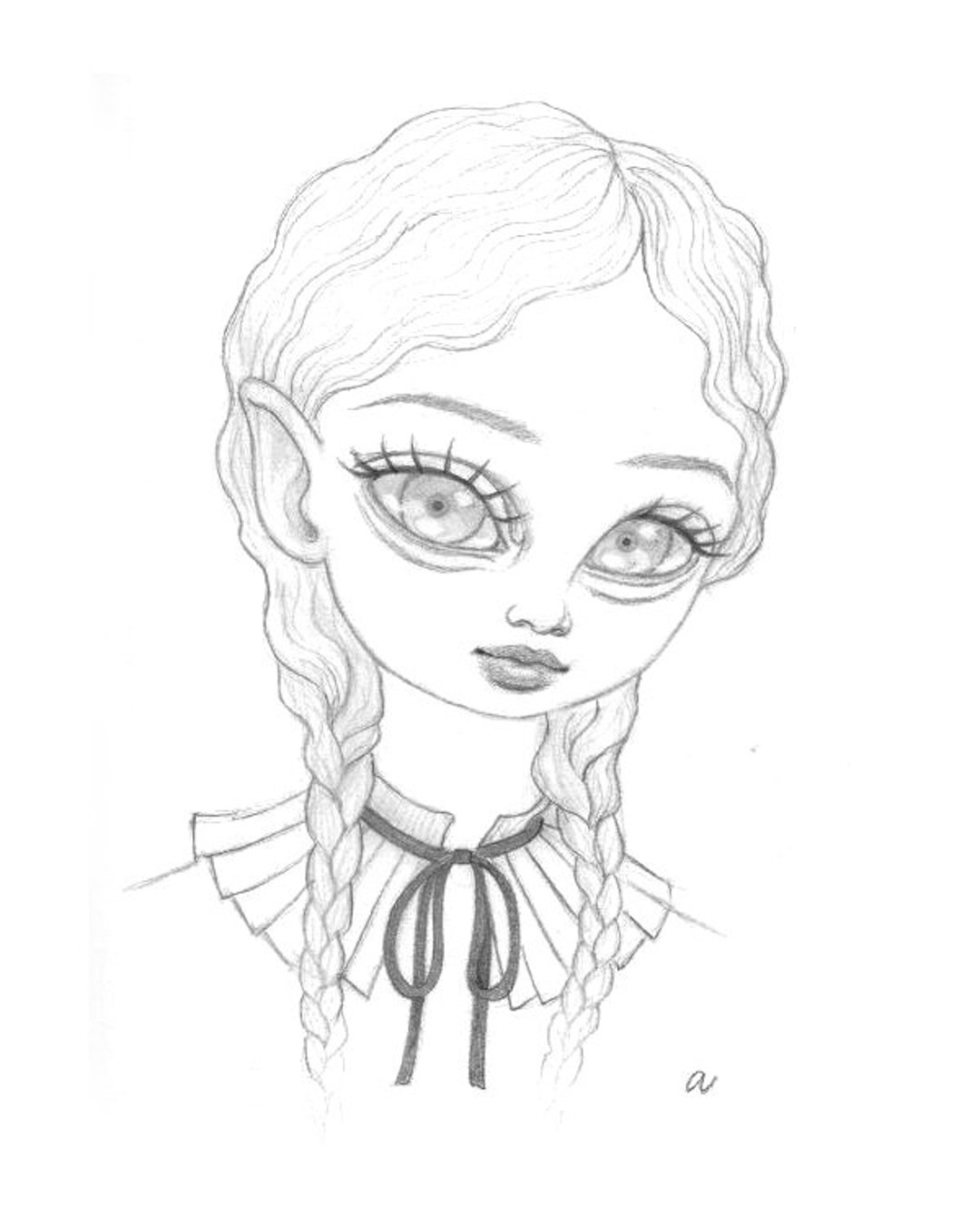 Matilda Original Drawing by Ana Bagayan - Etsy