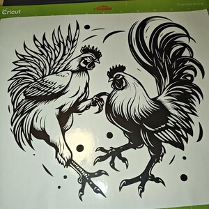 Gamefowl, Gallo, Roosters Dancing, Fighting, Sticker, Gamecock Decals ...