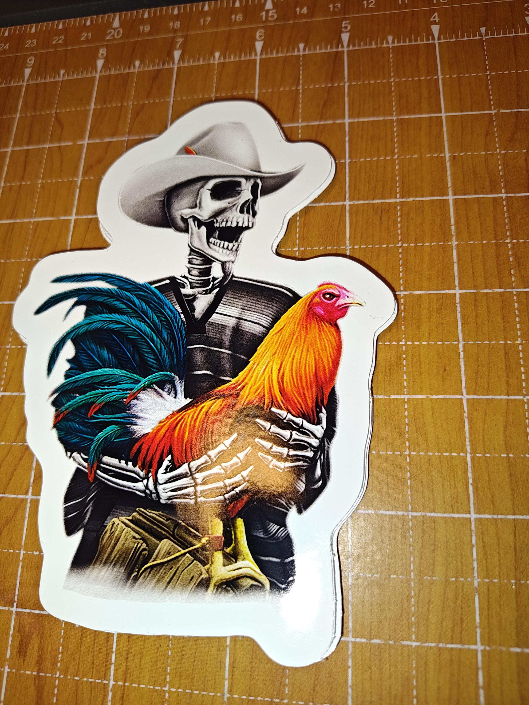 Gamefowl, Gallos Sticker, Skeleton Handler, Gallero Holding Gamecock ...