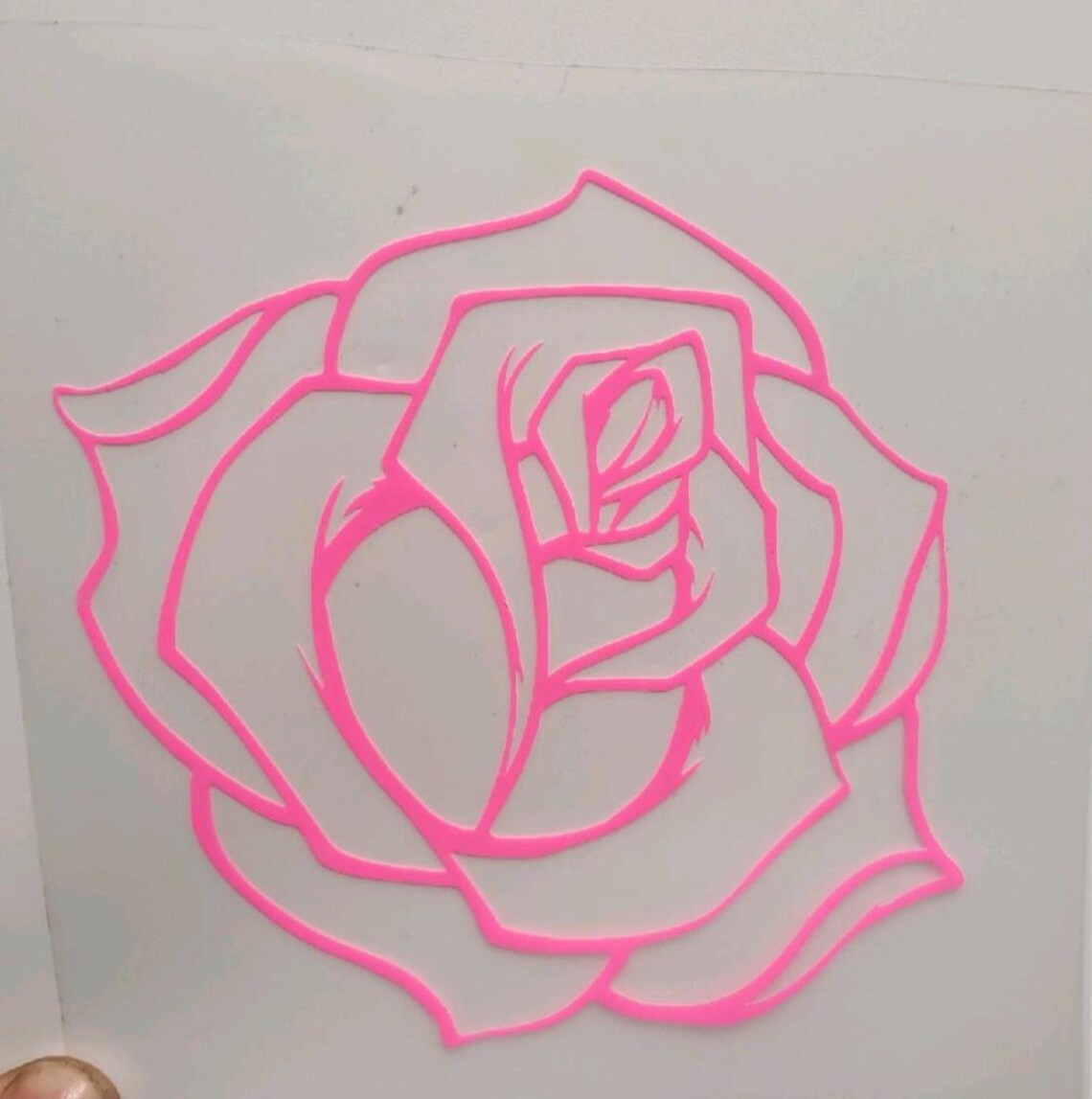 Rose Vinyl Sticker: Durable Decal for Laptop, Car, Water Bottle - Etsy