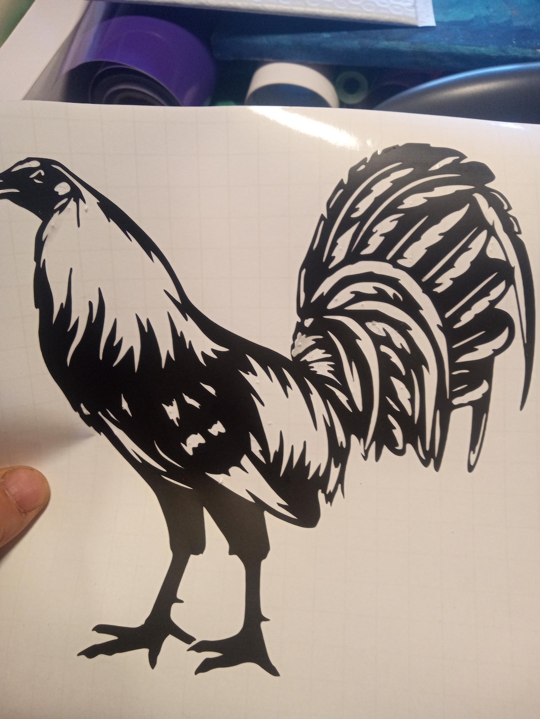 Grey Gamefowl Decals #2 ,.car or Truck Decal - Etsy