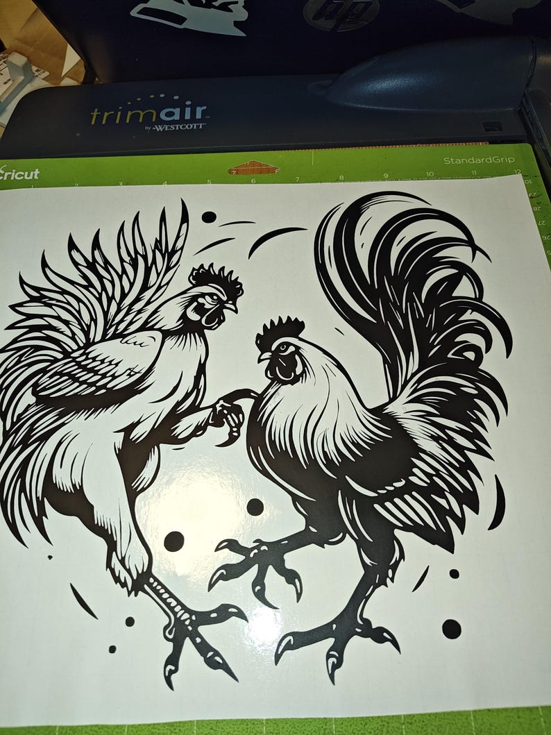 Gamefowl, Gallo, Roosters Dancing, Fighting, Sticker, Gamecock Decals ...