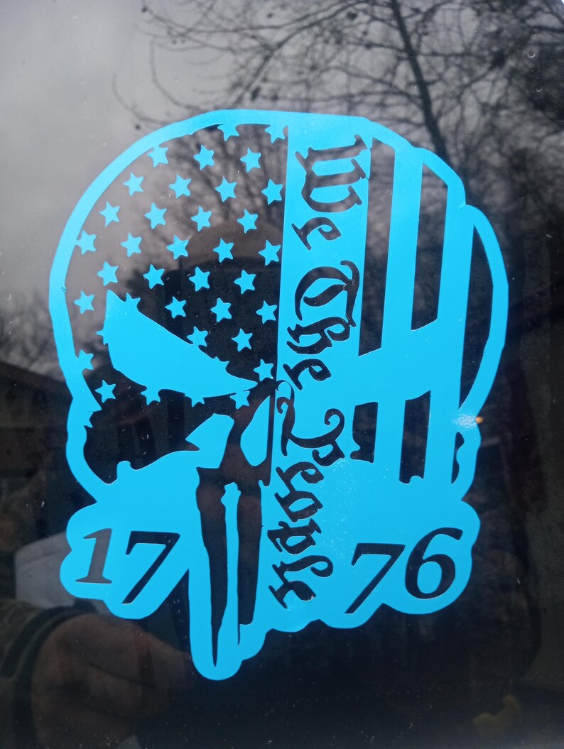 We the People 1776 Skull Decal for Cars or Trucks - Etsy