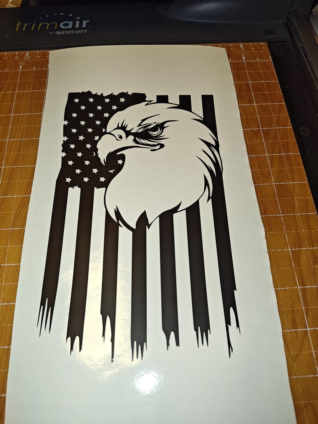 American Eagle Flag Decal: Patriotic 651 Vinyl Sticker - Etsy