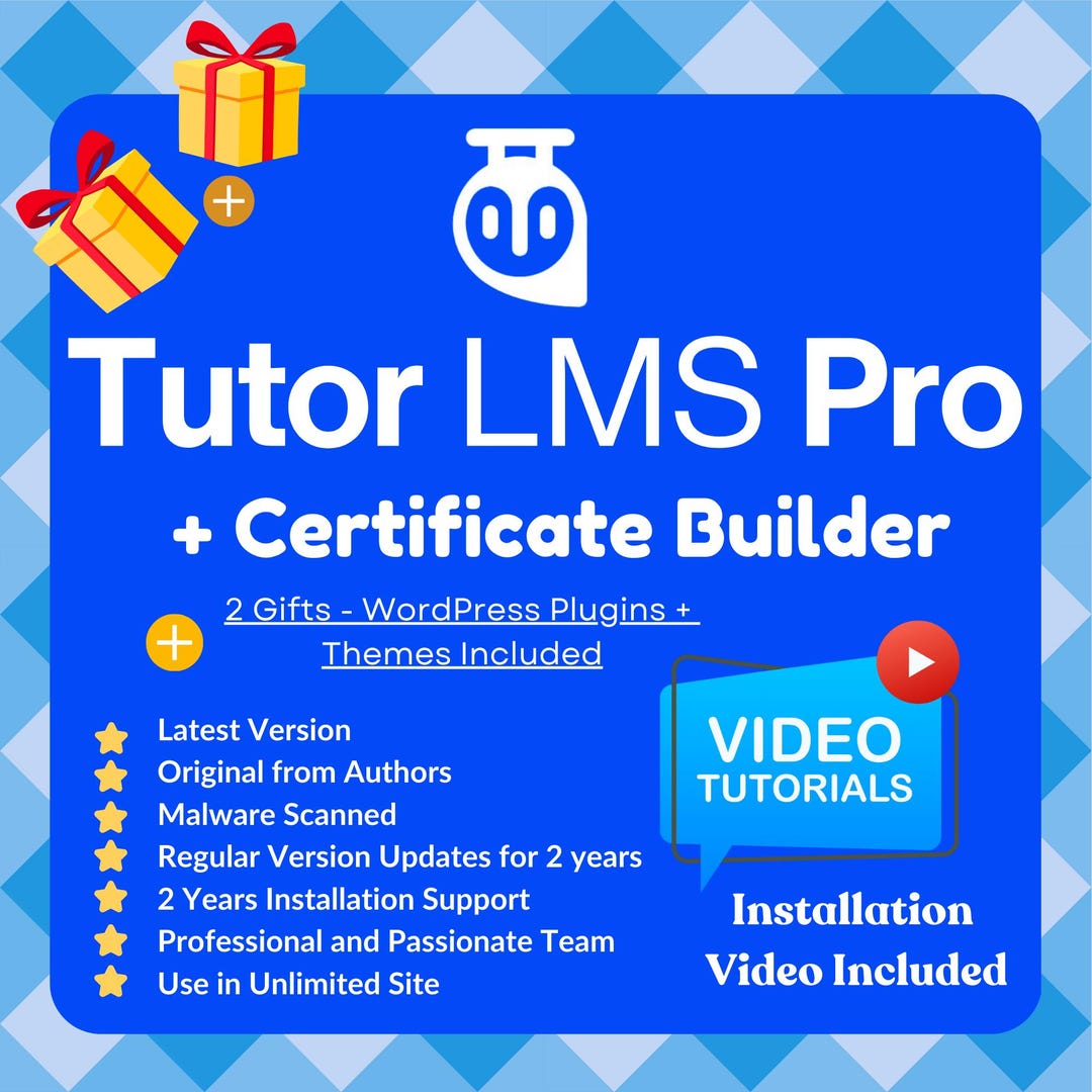Tutor LMS Pro & Tutor LMS Certificate Builder Wordpress Plugin | Latest ...