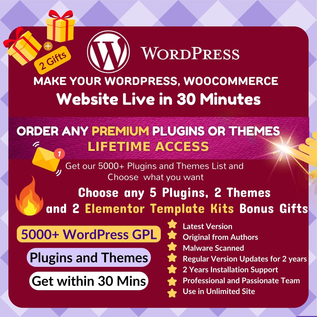 Wordpress Themes, Wordpress and Woocommerce Plugins | Elementor Website Template Kits (gifts ...