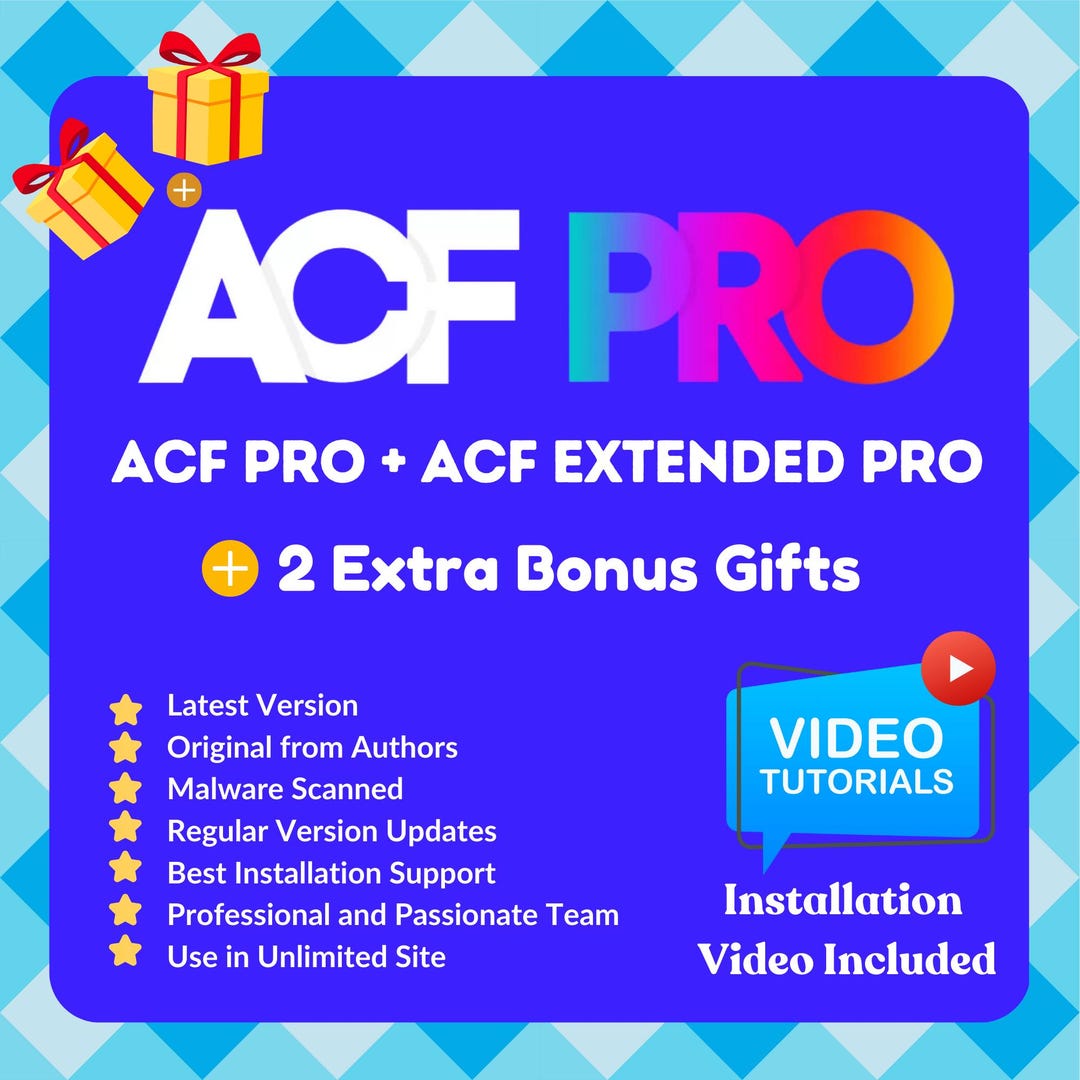 ACF Pro (advanced Custom Fields Pro) and ACF Extended Pro | Supercharge ...