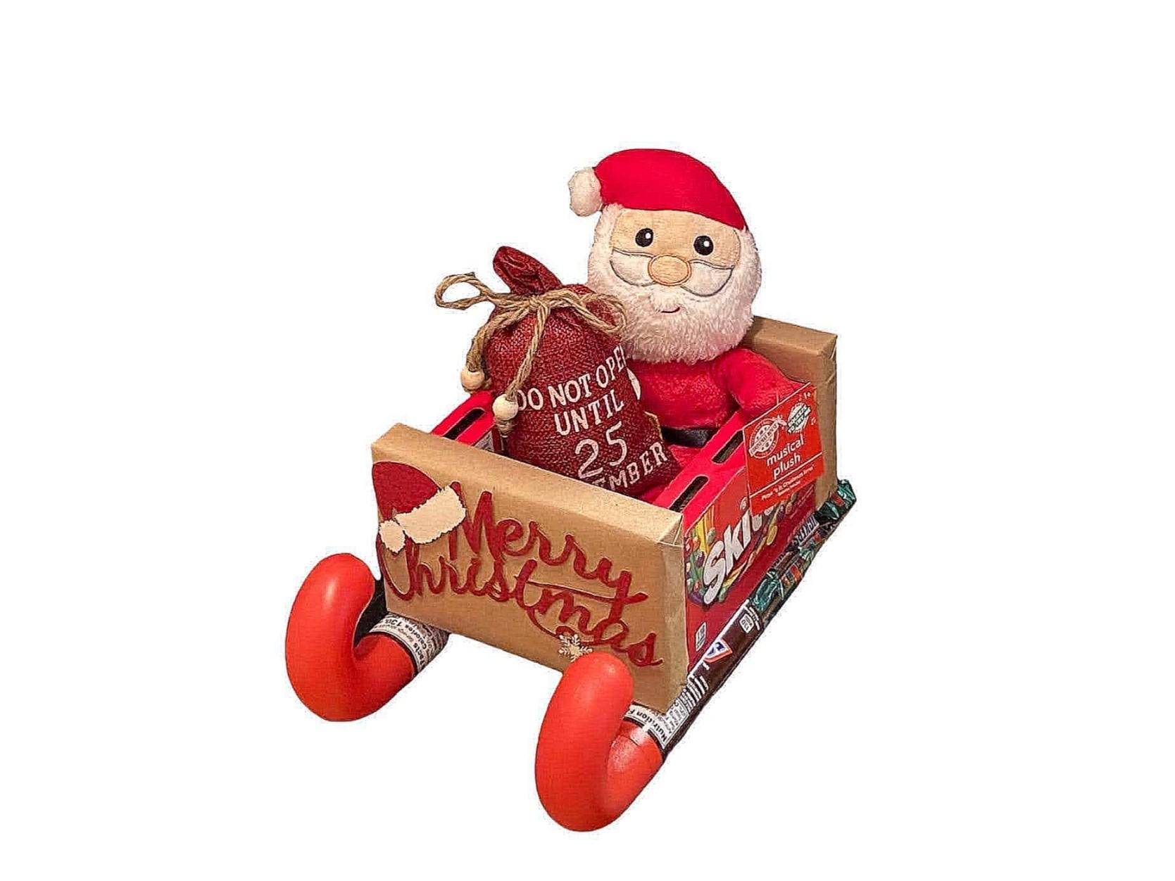 Santa Sleigh Chocolate Candy Bouquet - Etsy