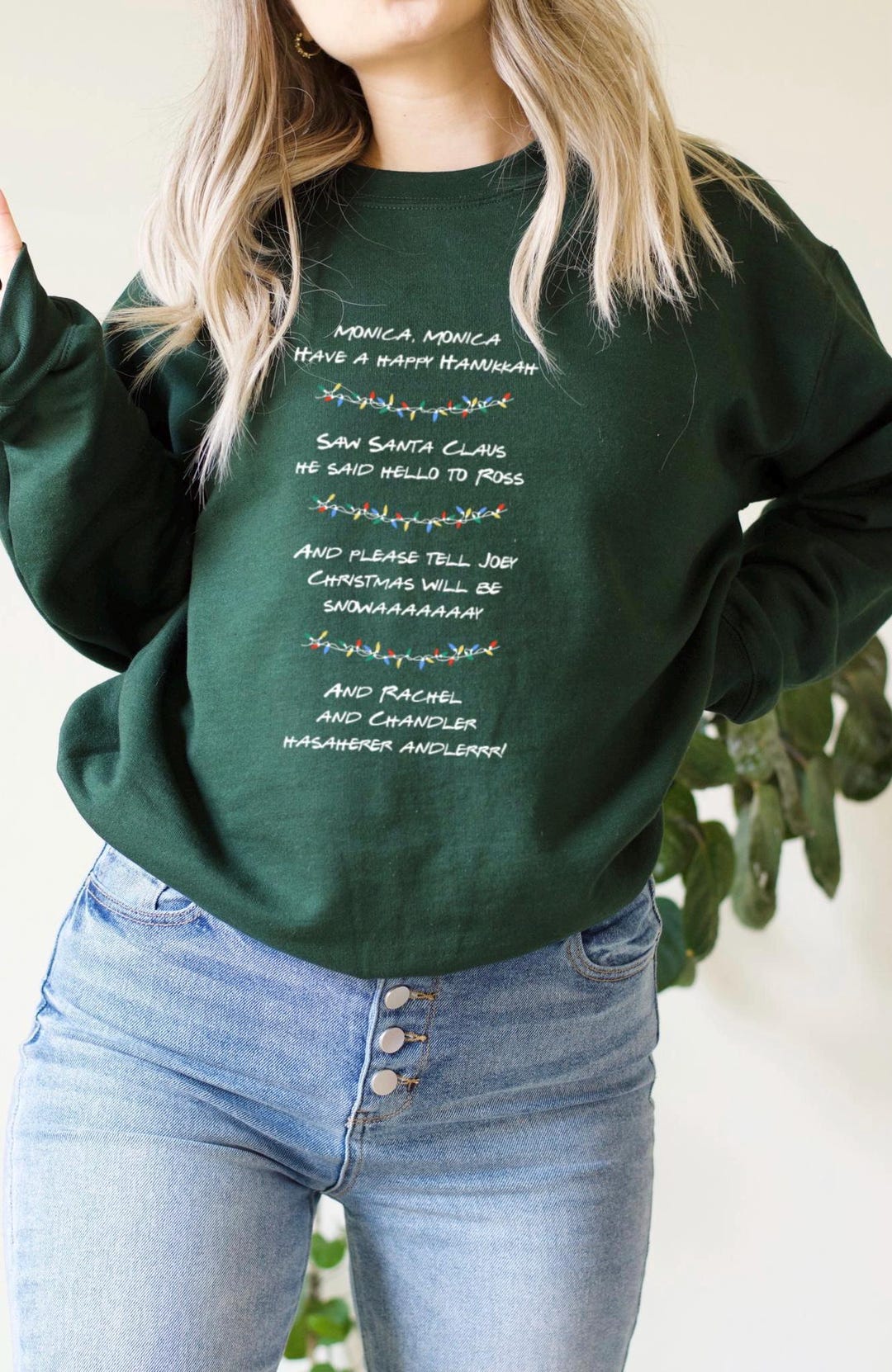 Funny Friends TV Show Christmas Jumper Phoebes Christmas Song Lyrics ...