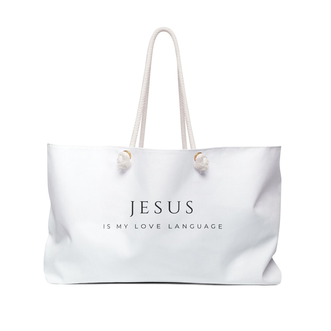 Jesus Weekender Bag, Religious Tote, I Love Jesus, Religious ...