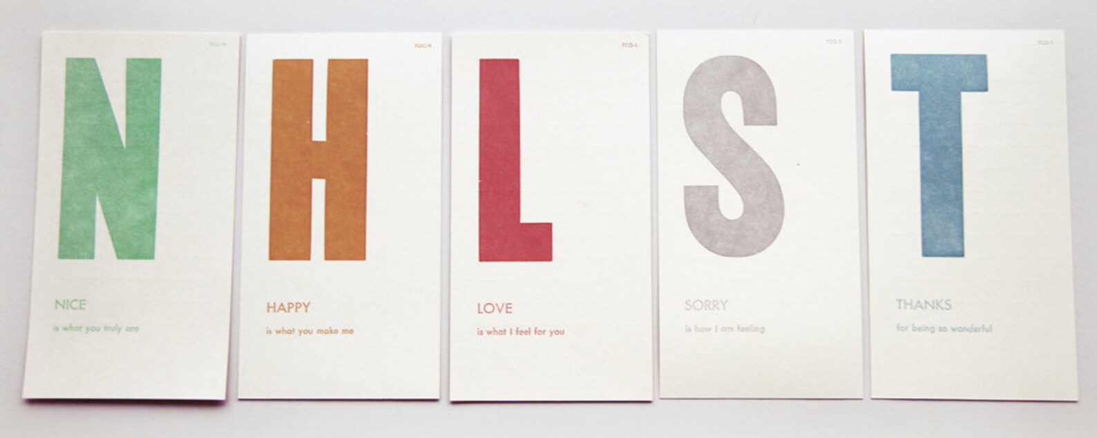 Sorry - Letterpress Printed Flashcard Notecard - Etsy