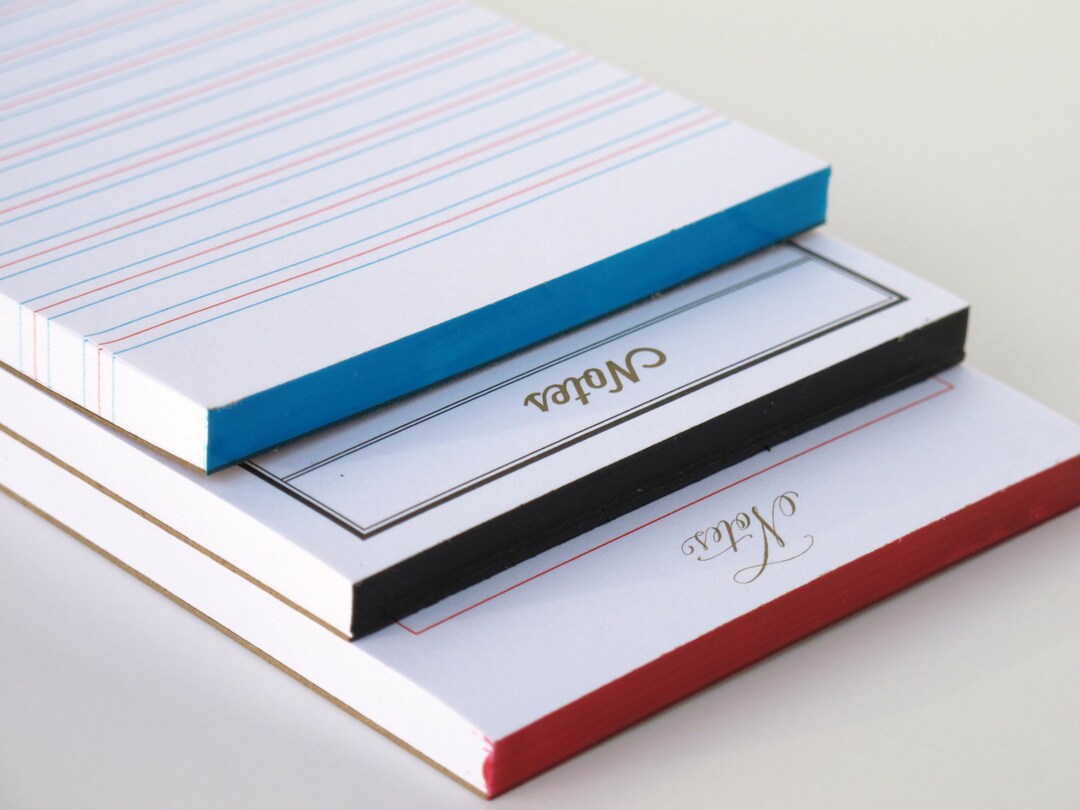 Set of 3 Notepads, 3 X 5.5 - Etsy