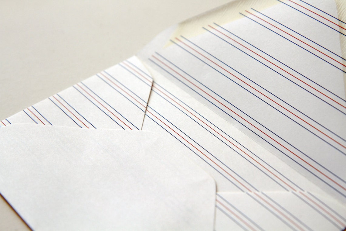 A1 Size Stationery Set of 10 - French - Etsy