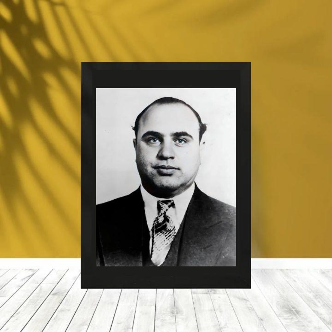 Al Capone Celebrity Mugshot Poster-photo Print Digital Oil Painting ...