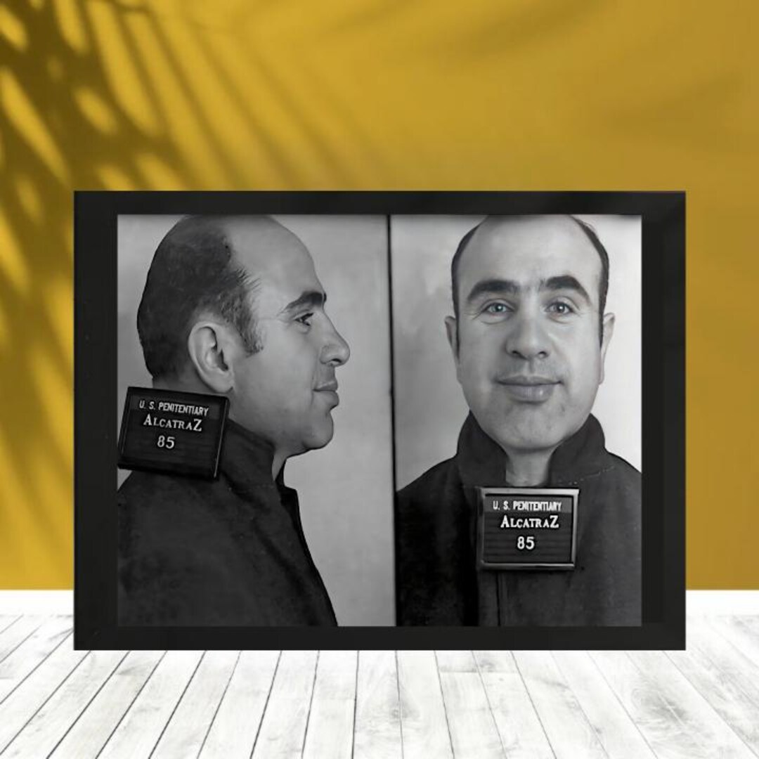 Al Capone Celebrity Mugshot Poster-photo Print Digital Oil Painting ...