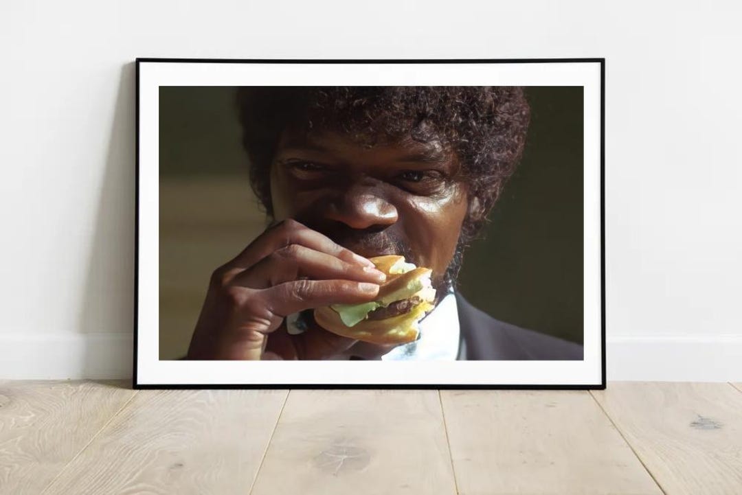 Pulp Fiction Movie Poster Funny Poster Funny Wall Print Digital Oil ...