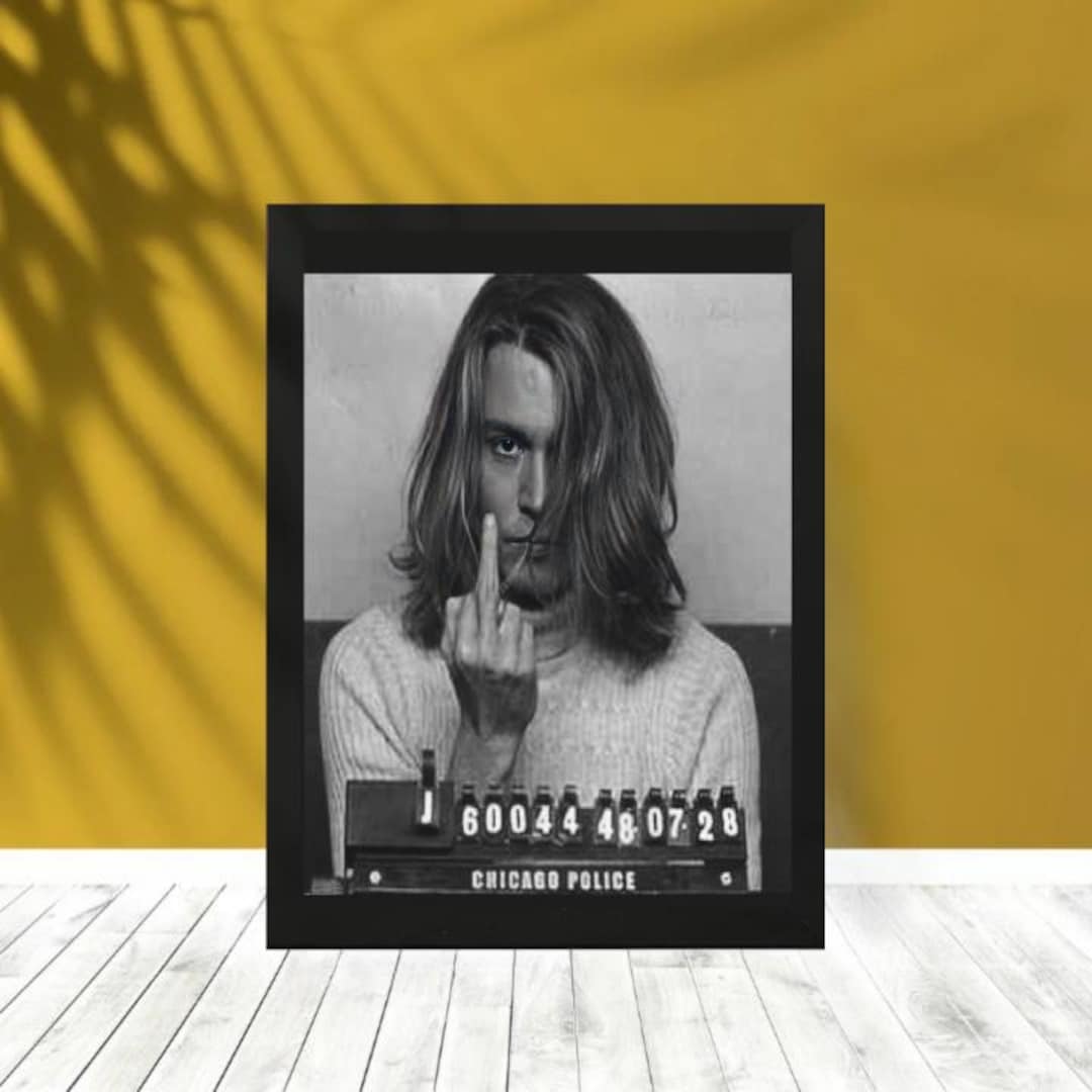 Johnny Depp Mugshot Poster-blow George Jung Arrested Photo Print ...