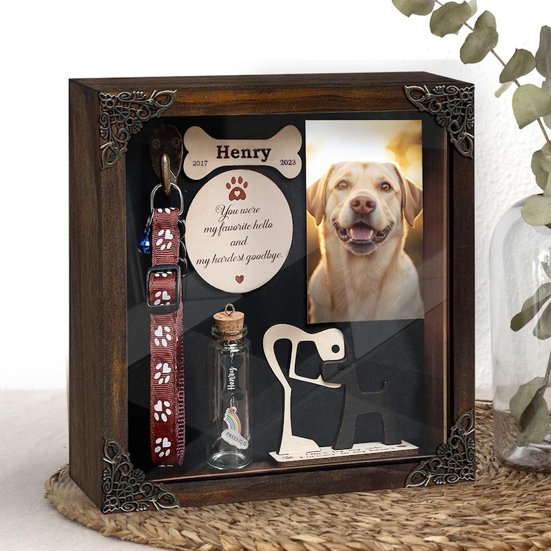 Pet Memorial Shadow Box - Etsy