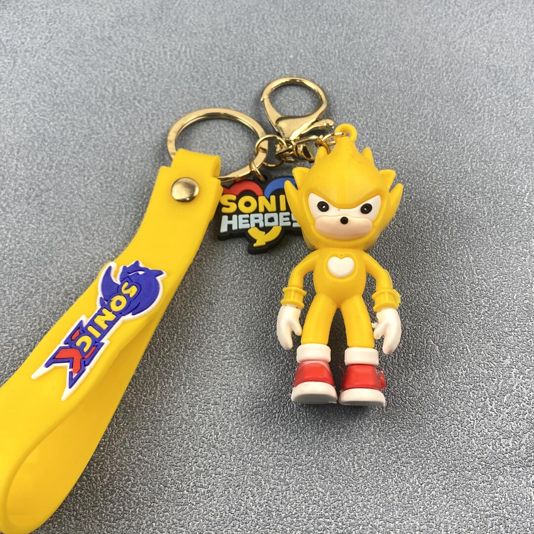Sonic the Hedgehog Keychain Sonic Silicone Keychain Shadow the Hedgehog ...