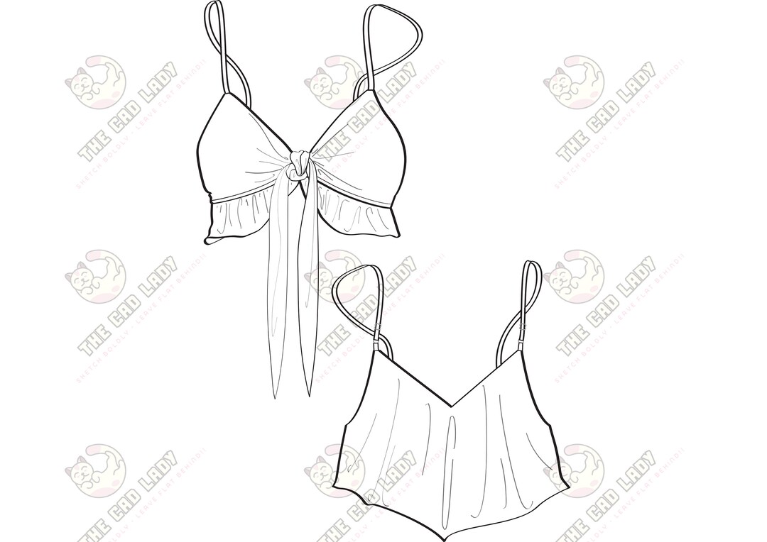 Modern Flat Sketches! Cads, Mock-ups & Fashion Vector's- Fashion Design ...