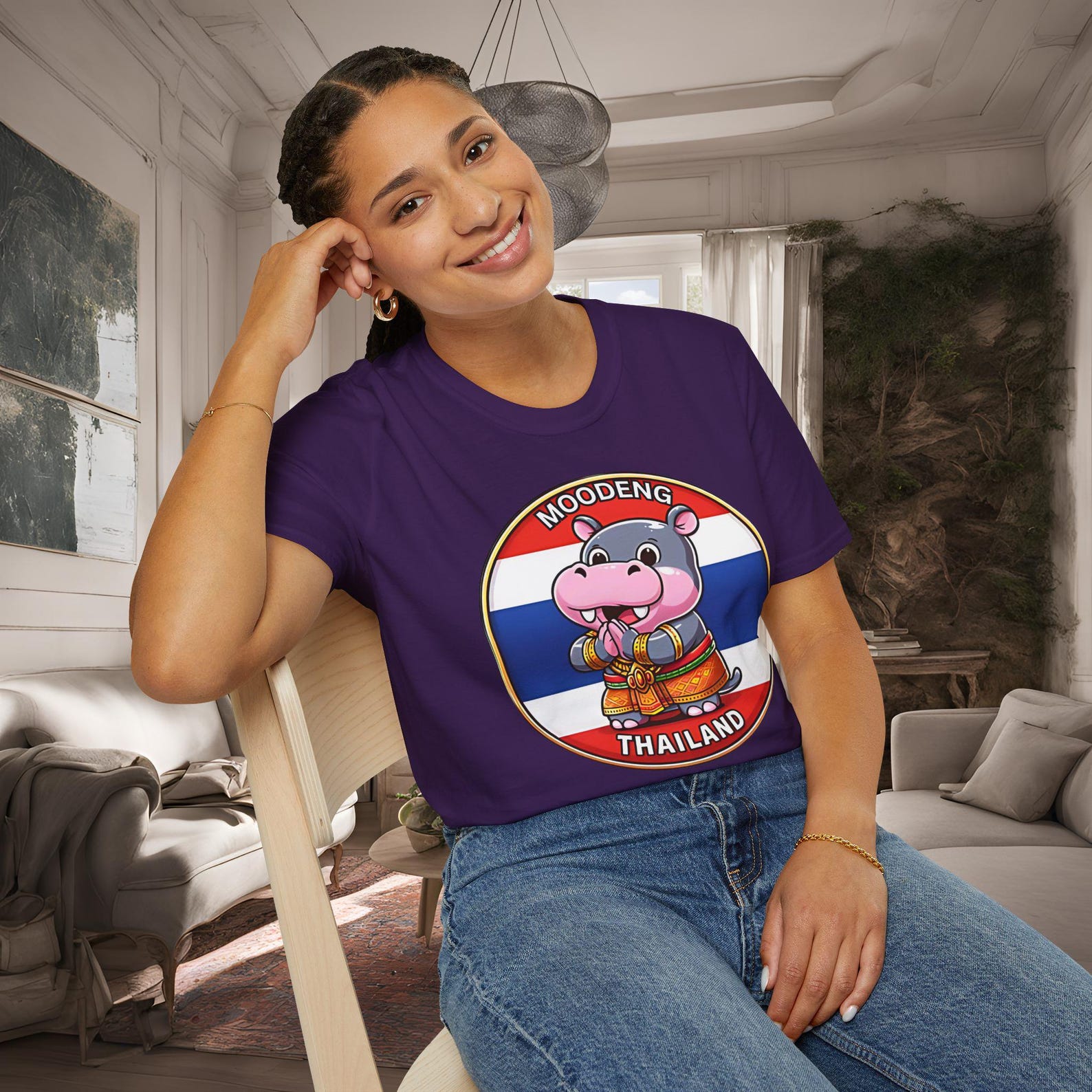 MOO DENG, Moo Deng Thailand, Moo Deng Thai Flag, Gift, Moo Deng Gift ...