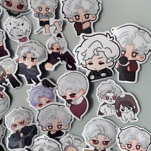 Chibi Sylus Stickers 50pcs! Love and Deepspace Qinche Xavier Rafayel ...