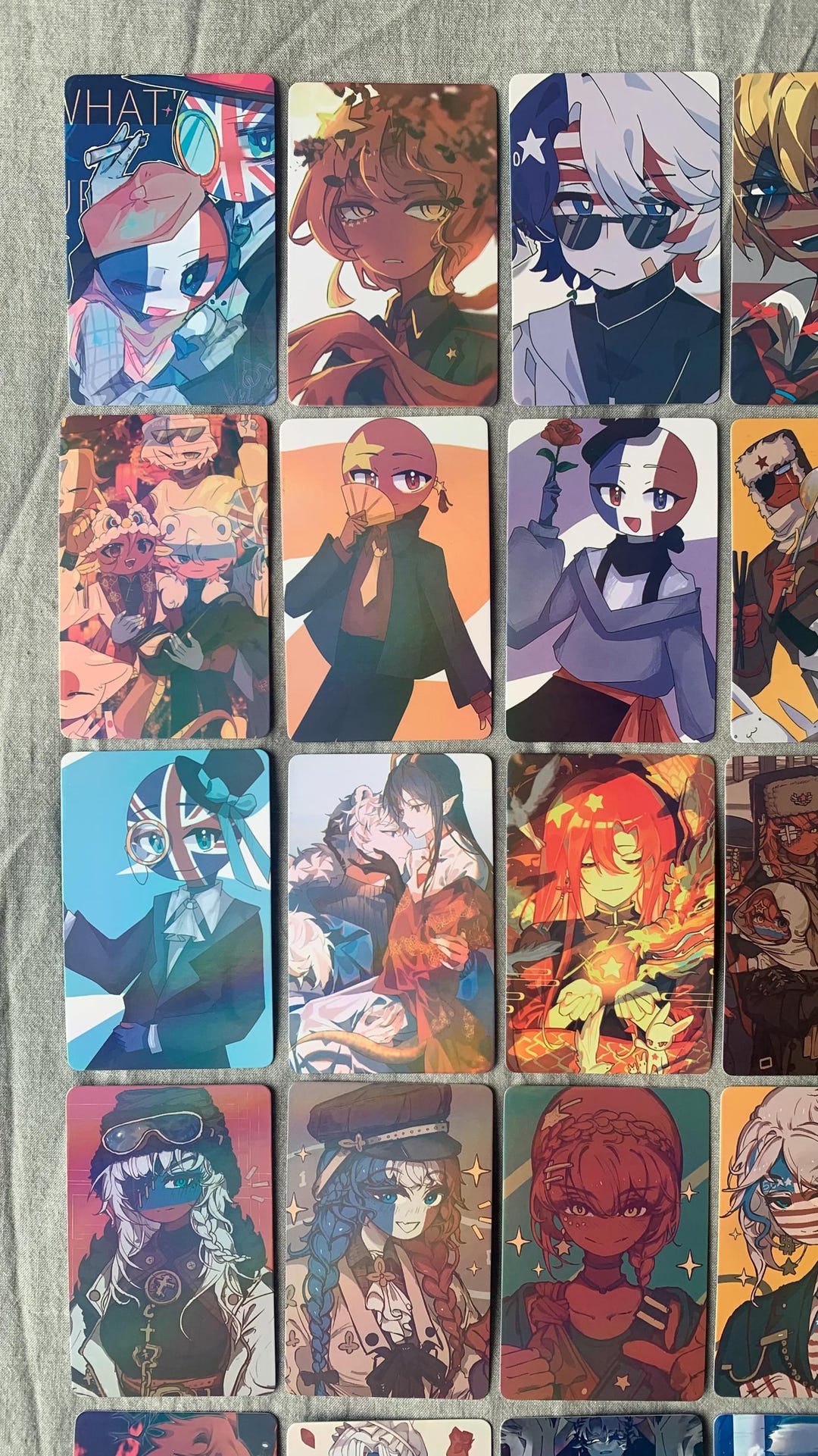 Countryhumans 55pc Laser Cards C185 - Etsy
