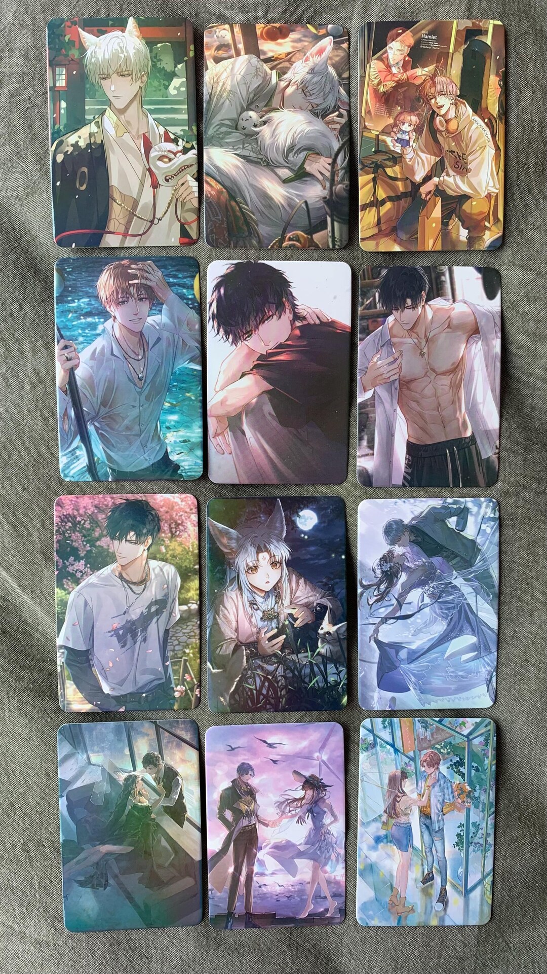 Light and Night 55pc Lomo Cards Otome Game BL Manga Collectible Gift ...