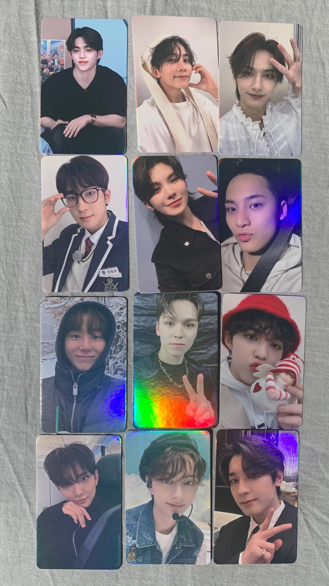 Seventeen 55pc/set Laser Photocards Scoups Jeonghan Joshua Jun Hoshi ...