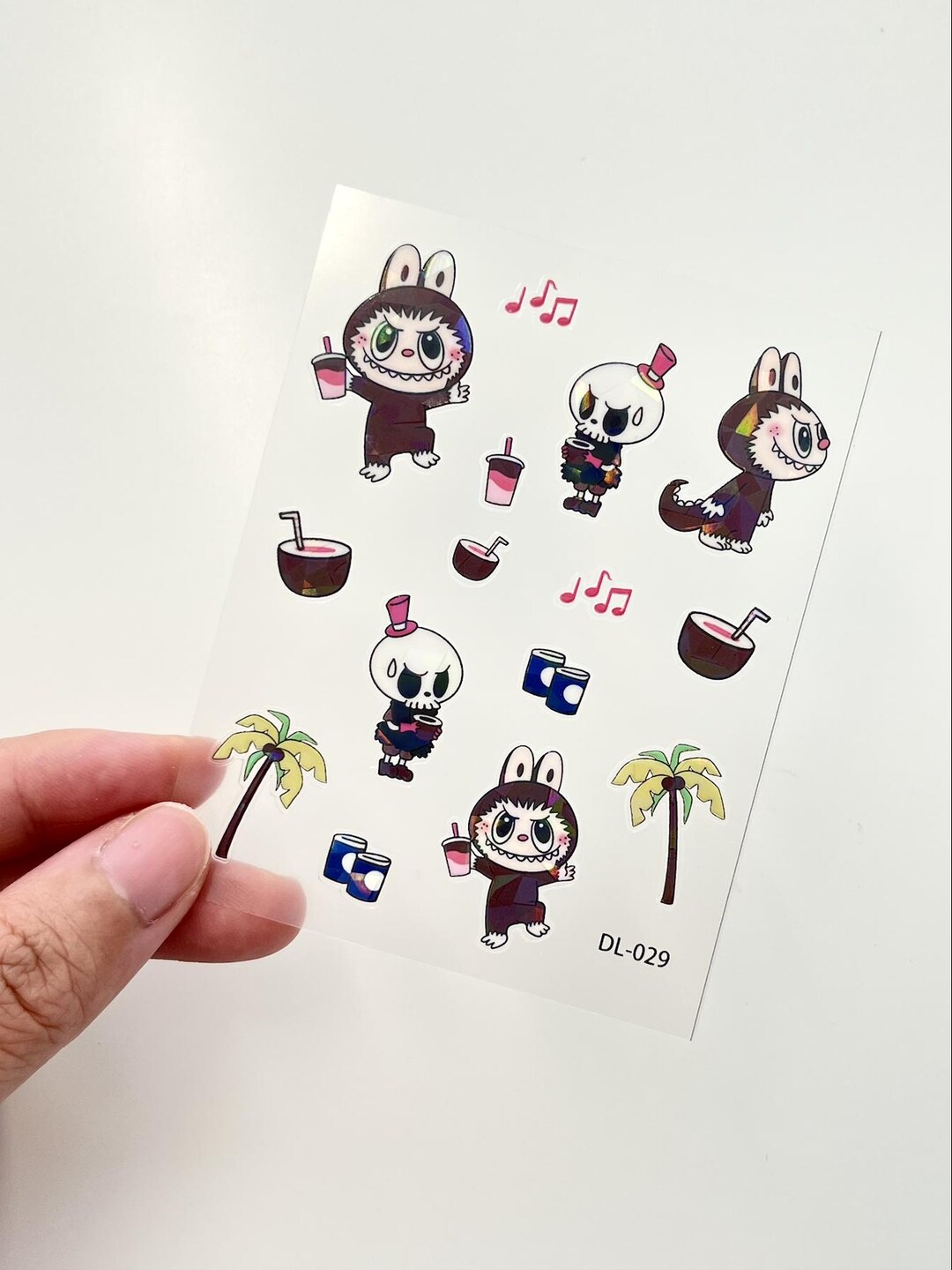 Labubu Stickers, Zimomo Monster Stickers, Tycoco Stickers, Cute ...