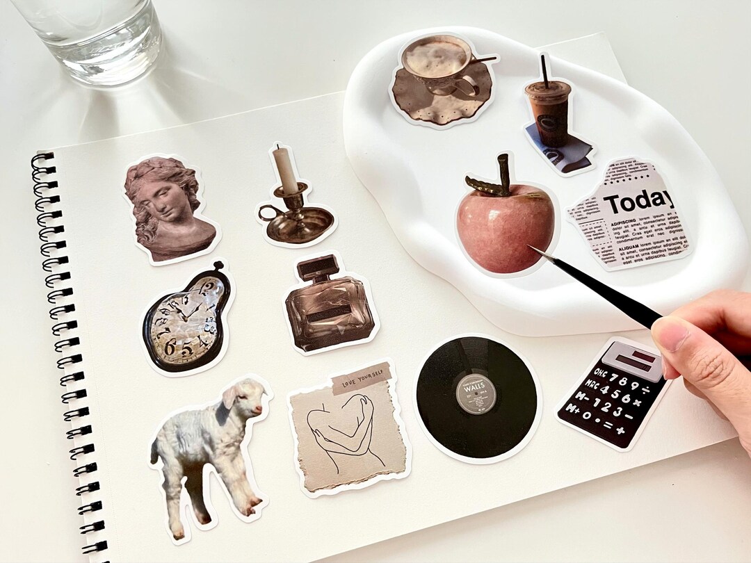 12 Pcs/pack, Aesthetic Sticker Pack, Pinterest Girl Sticker Pack ...