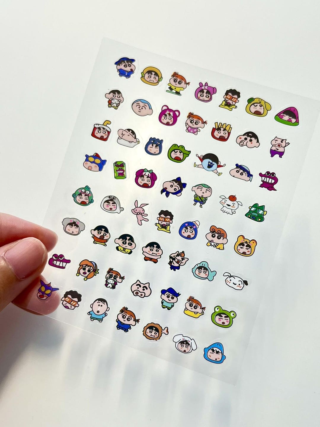 Shin Chan Stickers, Japanese Style Nails Stickers, Cute Character Nail ...