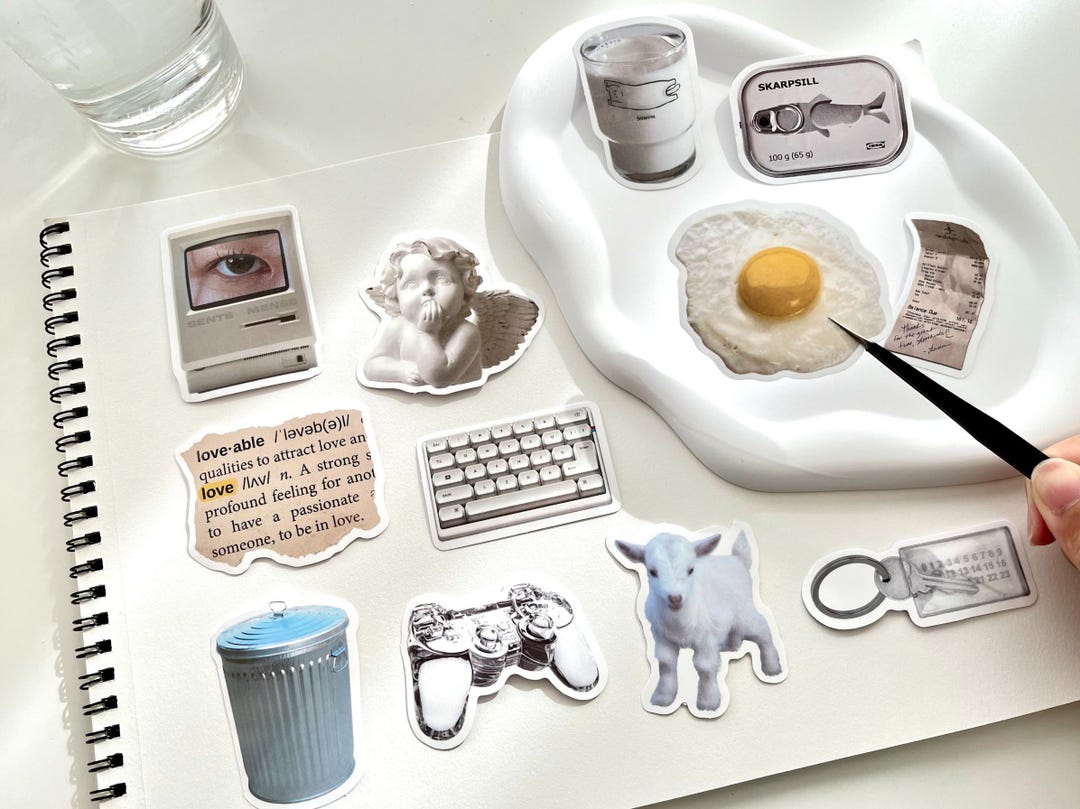 12 Pcs/pack, Aesthetic Sticker Pack, Pinterest Girl Sticker Pack ...