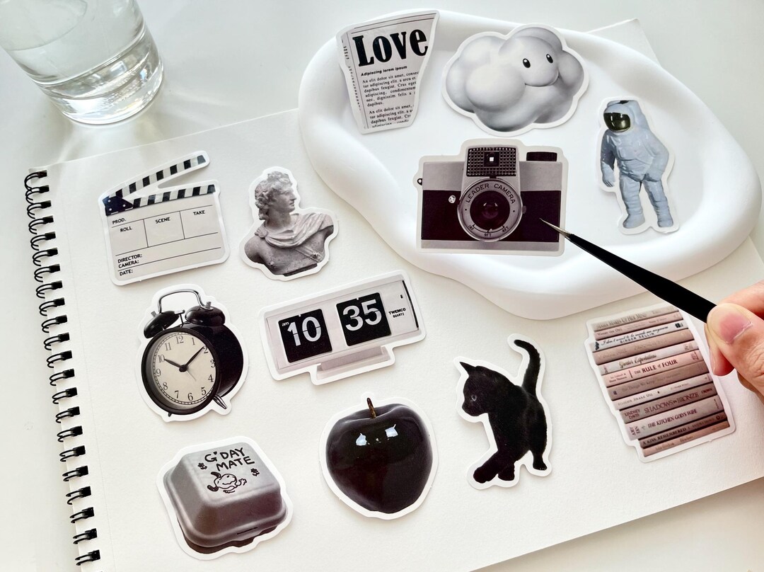 12 Pcs/pack, Aesthetic Sticker Pack, Pinterest Girl Sticker Pack ...