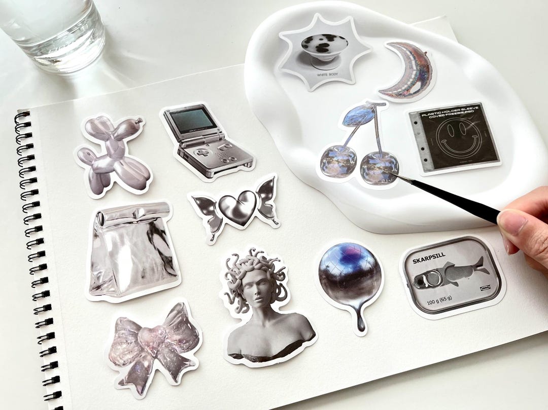 12 Pcs/pack, Aesthetic Sticker Pack, Pinterest Girl Sticker Pack ...