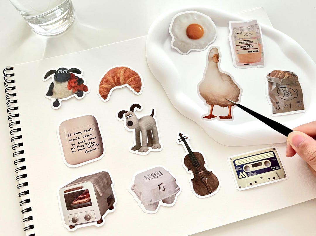 12 Pcs/pack, Aesthetic Sticker Pack, Pinterest Girl Sticker Pack ...