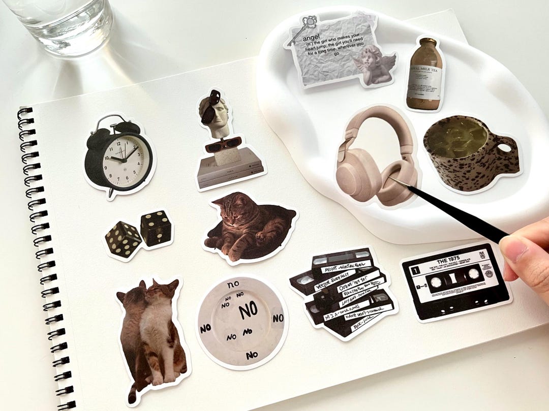 12 Pcs/pack, Aesthetic Sticker Pack, Pinterest Girl Sticker Pack ...